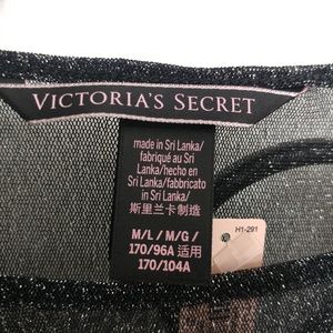 Victoria's Secret | Tops | Victorias Secret Sheer Silver Sparkle Tshirt ...